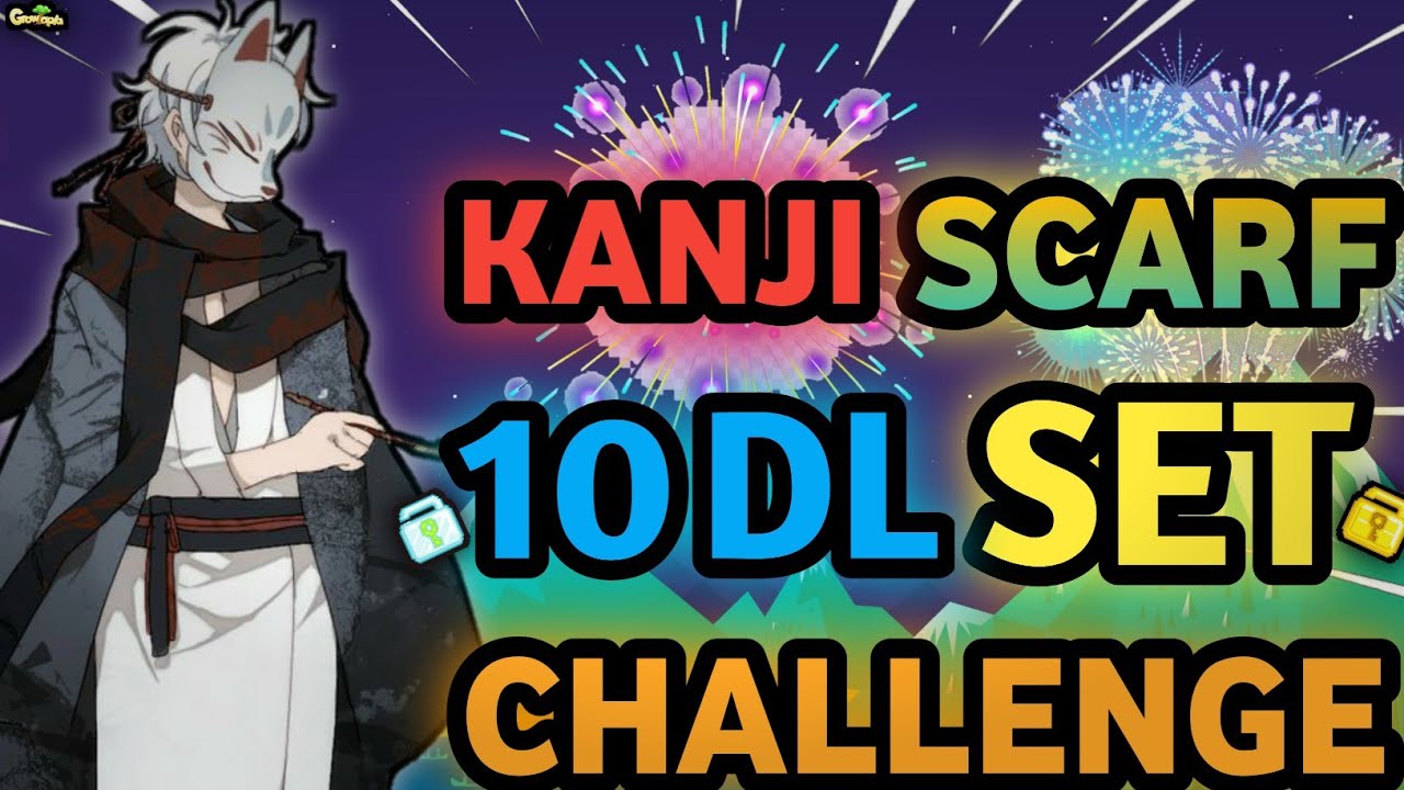 SPECIAL 10 DLS KANJI SCARF SET CHALLENGE (NEW SET!!) | Growtopia - Set ...