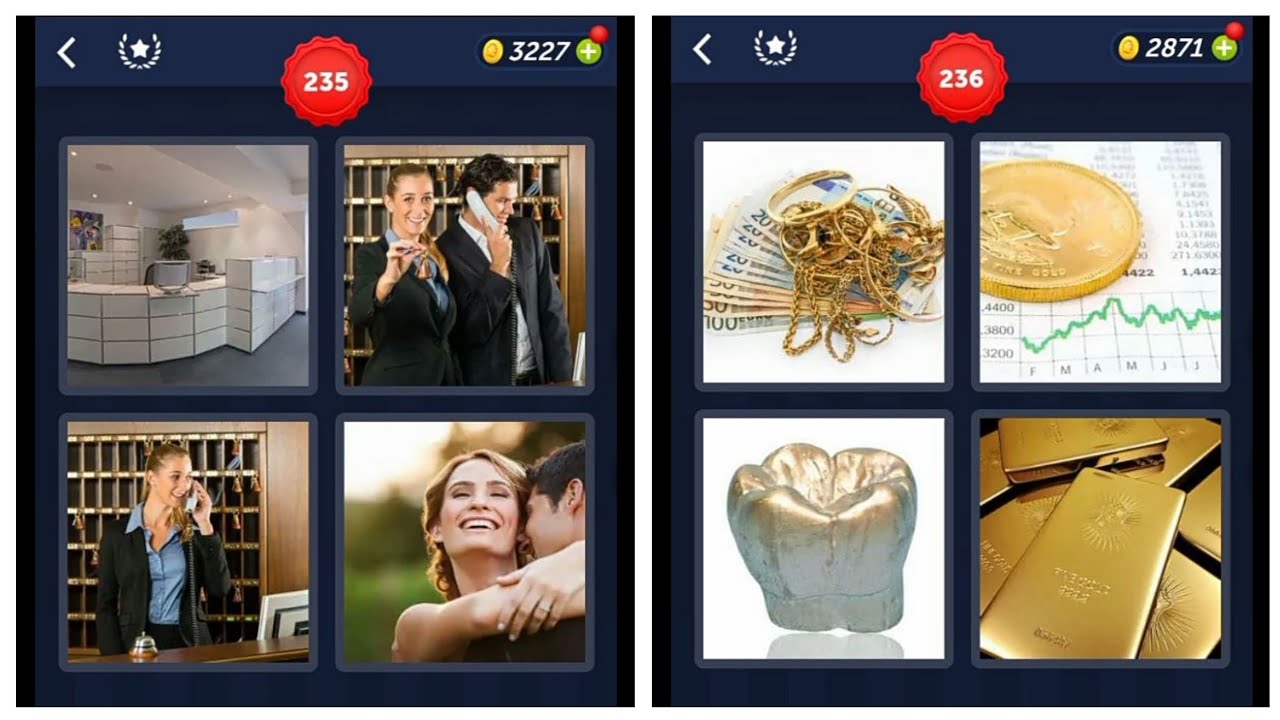 4 Images 1 Mot - 235,236 Niveau Réponses - YouTube