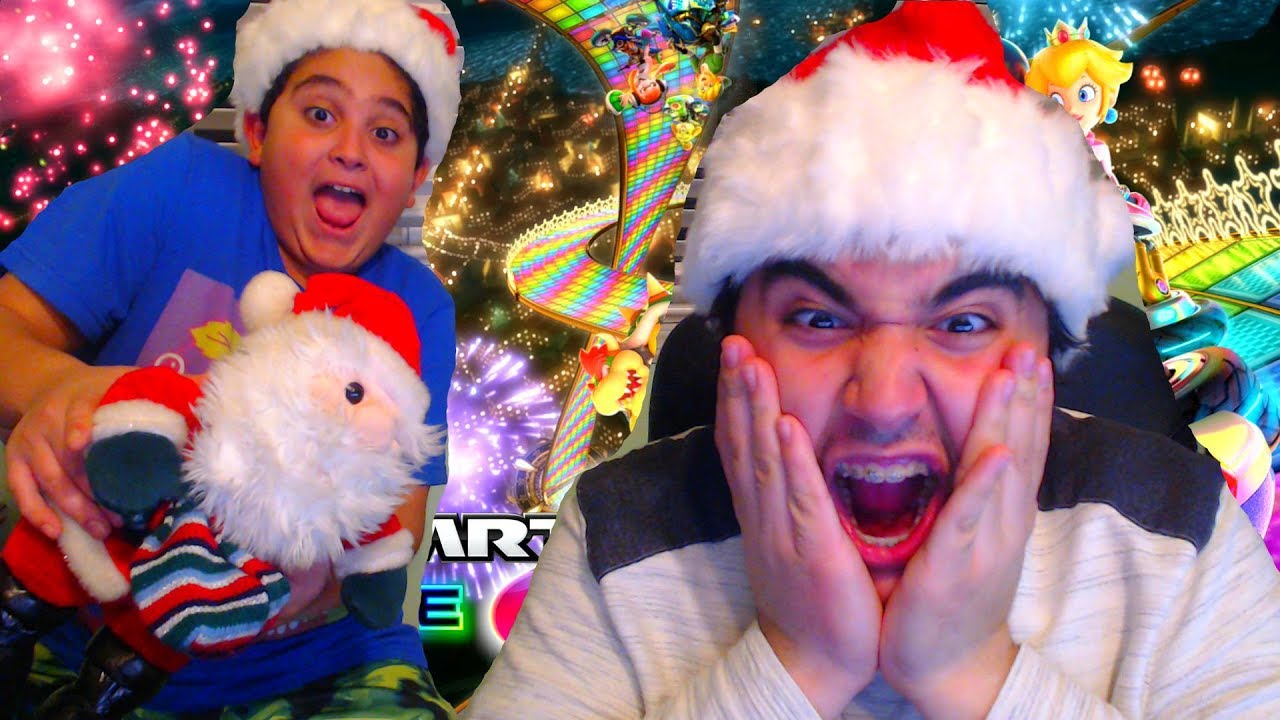 MARIO KART 8 DELUXE WITH MY BROTHER! (HOLIDAY THEMED) 🎅🎄 - YouTube