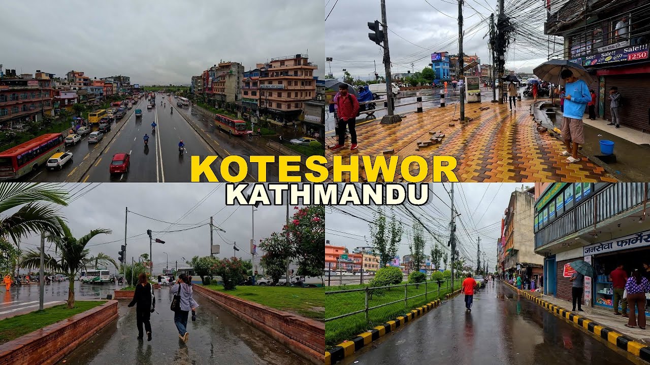 Koteshwor, Kathmandu Morning Walking Tour 2080 - Rain Walk Nepal 2023 ...