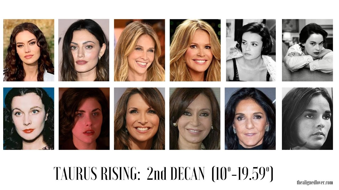 Taurus Rising Decan 2 Face Analysis (2025 Update) | Astrological Look-a ...