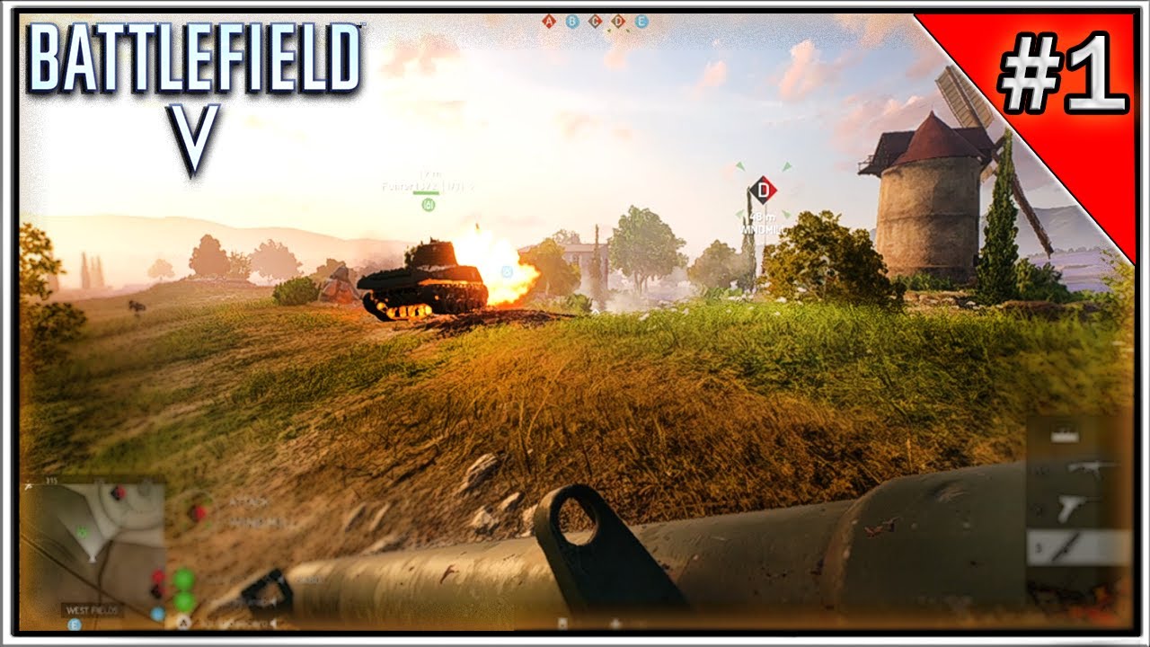 Battlefield V - Offensive in Provence | Multiplayer Gameplay #1 (No ...