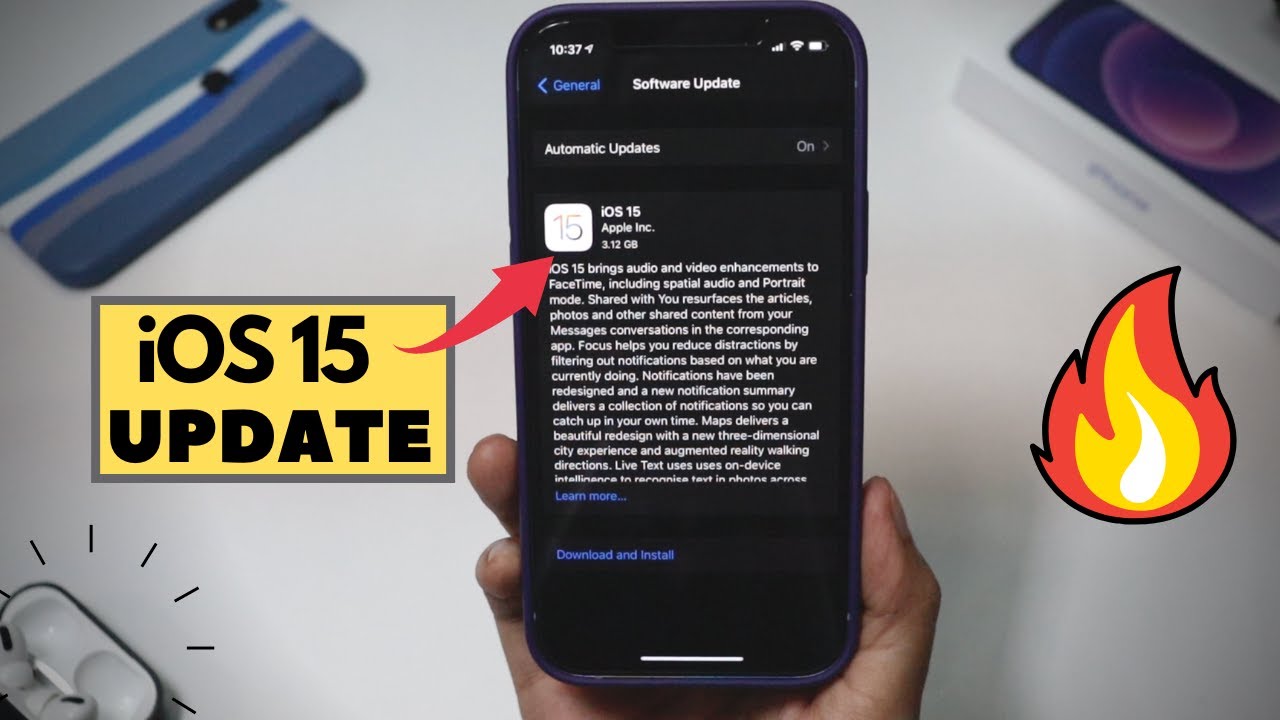 iOS 15 Update on iPhone 12 ! - YouTube