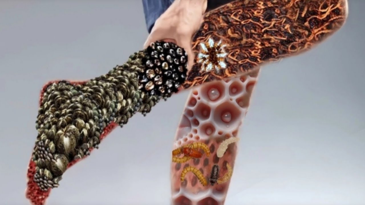 ASMR Leg Treatment | Remove Trypophobia & Ticks Infected Leg | ASMR ...