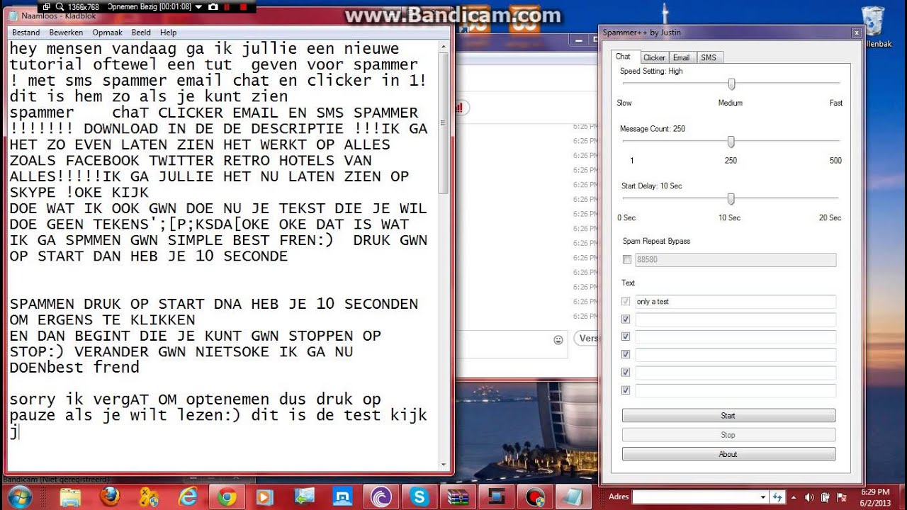 Spammer:click bot chat spammer sms spammer email spammer! link ...