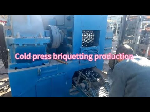 Binder of coal cold press briquetting production #coalbriquetting - YouTube