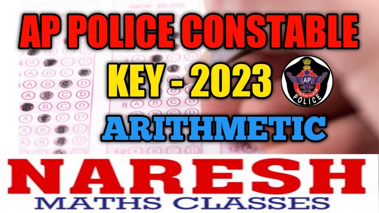 AP CONSTABLE - 2023 # ARITHMETIC KEY #apslprb - YouTube