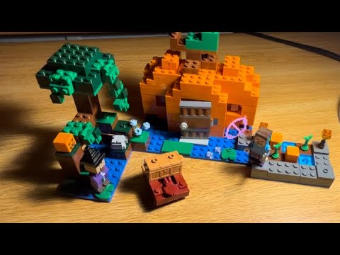 Set 21248 Lego Minecraft pumpkin form - YouTube