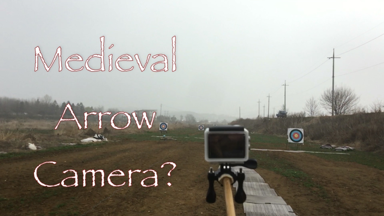 Medieval Arrow Cam? Shooting with English Warbow - YouTube