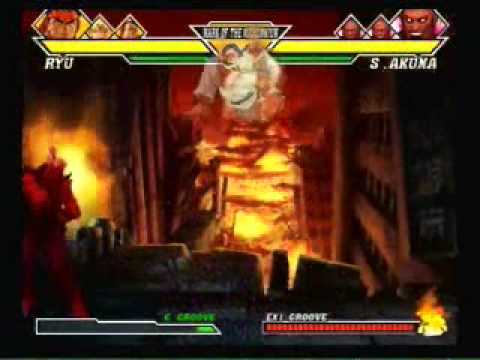 Capcom vs SNK 2 Ryu Ken Dan vs Triple Shin Akuma - YouTube
