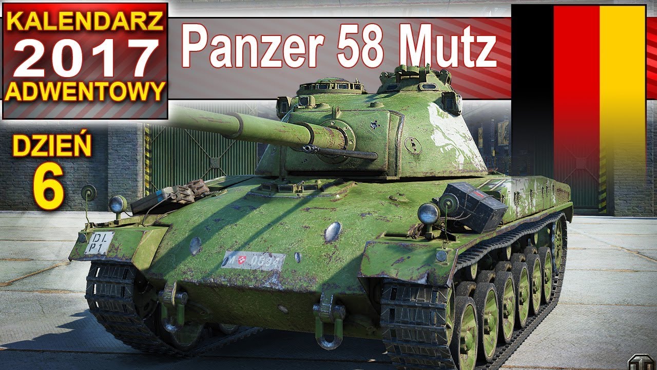 Panzer 58 Mutz - kolejny średniak - World of Tanks - YouTube