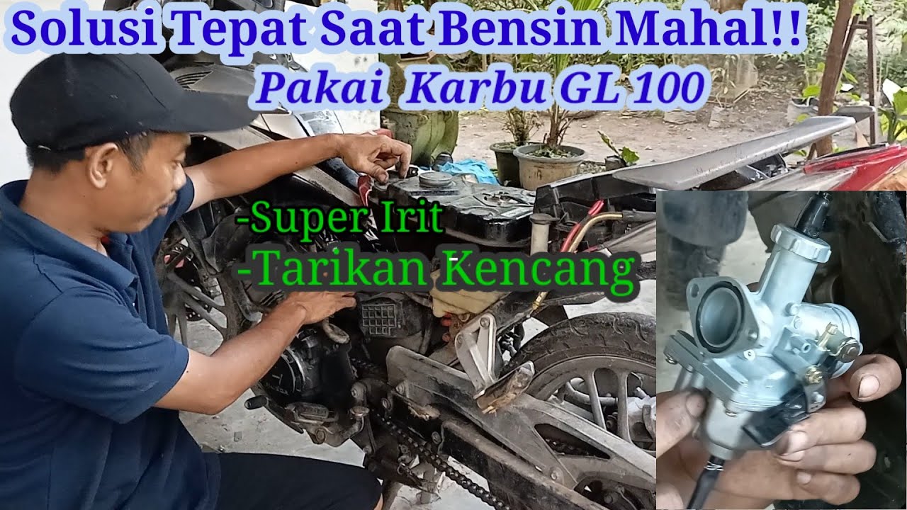 Cara Ganti Karburator Honda CSI Menggunakan GL 100 - YouTube