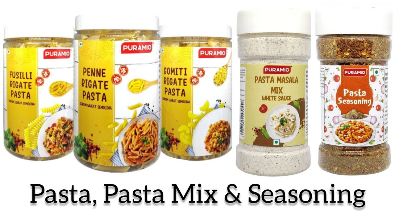 PURAMIO || Penne, Fusilli & Gomiti Rigate Pasta | Pasta Masala Mix ...