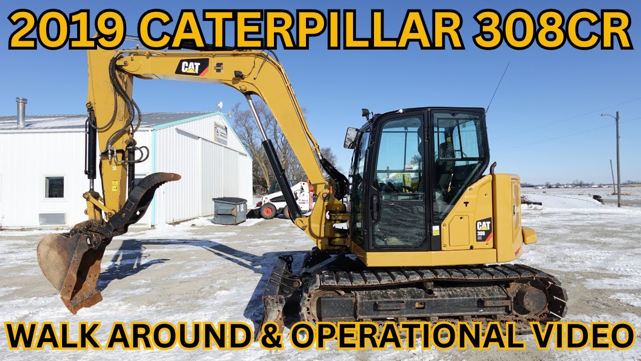 2019 Caterpillar 308CR Excavator Walk Around & Operational Video ...