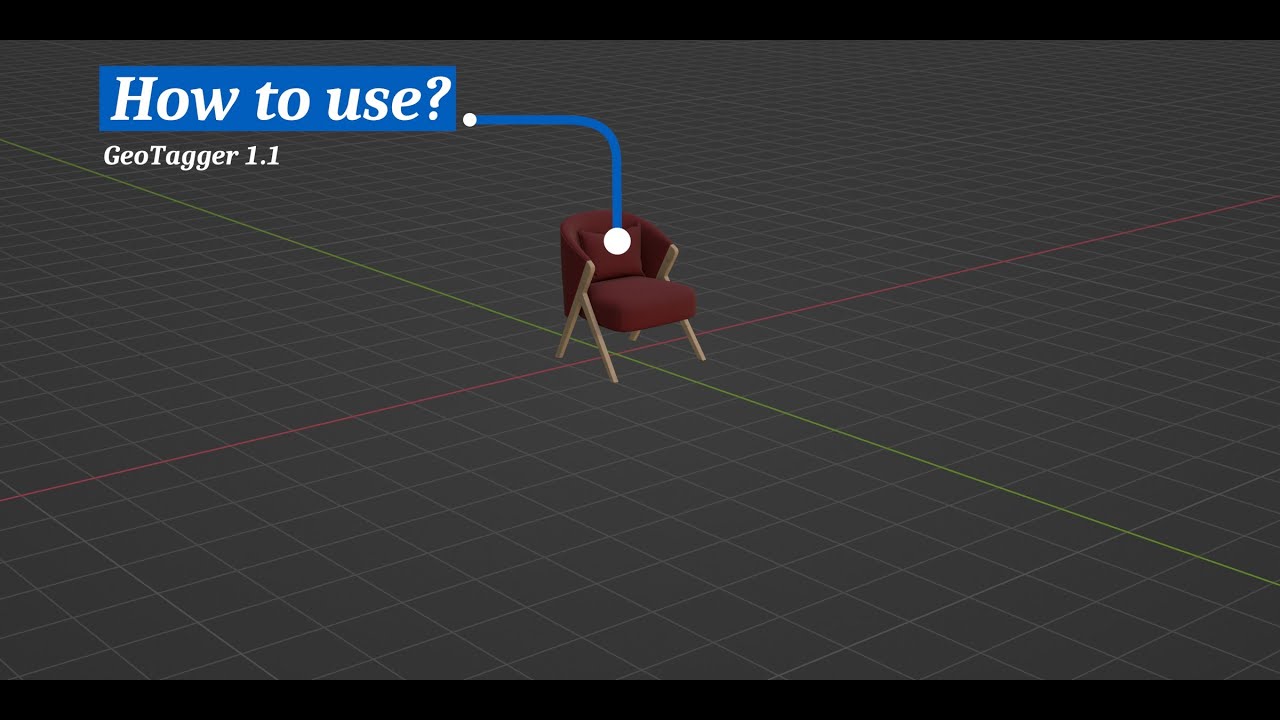 How to use GeoTagger 1.1 "Blender 4.1". - YouTube