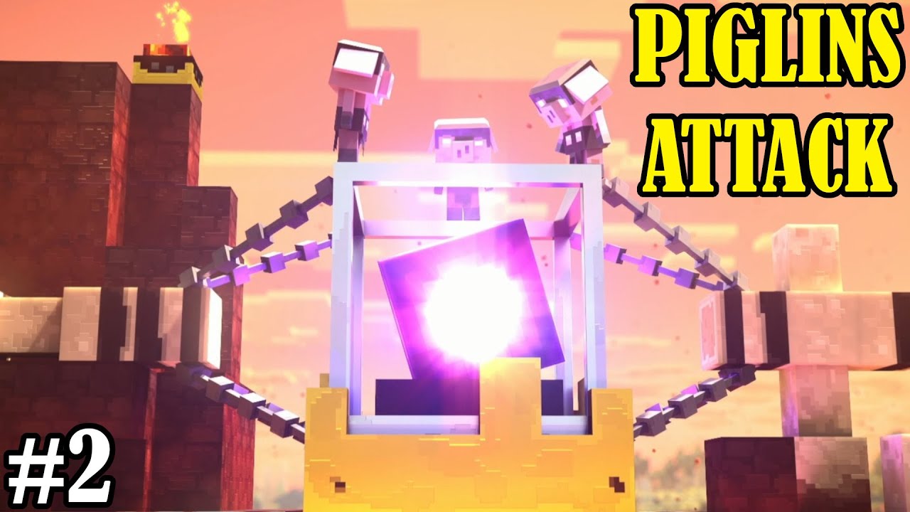 Let's Play Minecraft Legends Episode 2 - Piglins Attack - YouTube