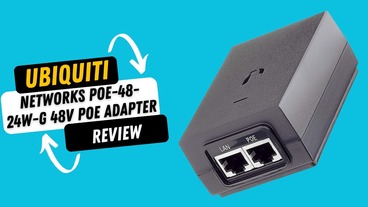 Ubiquiti Networks POE-48-24W-G 48V PoE adapter Review - YouTube
