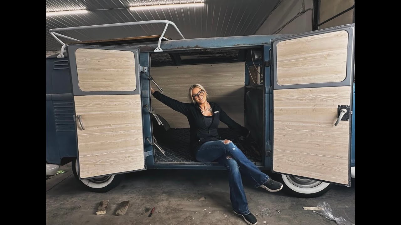 Installing Interior Panels into Volkswagen Split Window Bus - YouTube