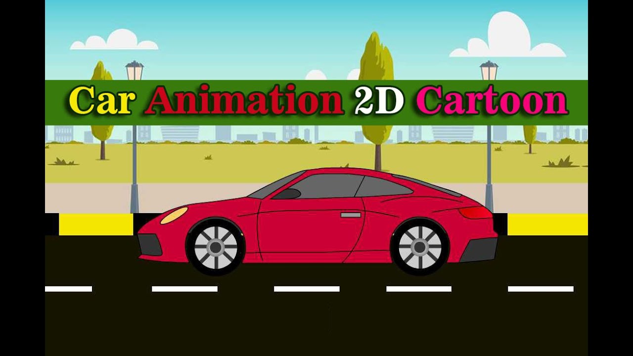 Car animation in 2D - YouTube