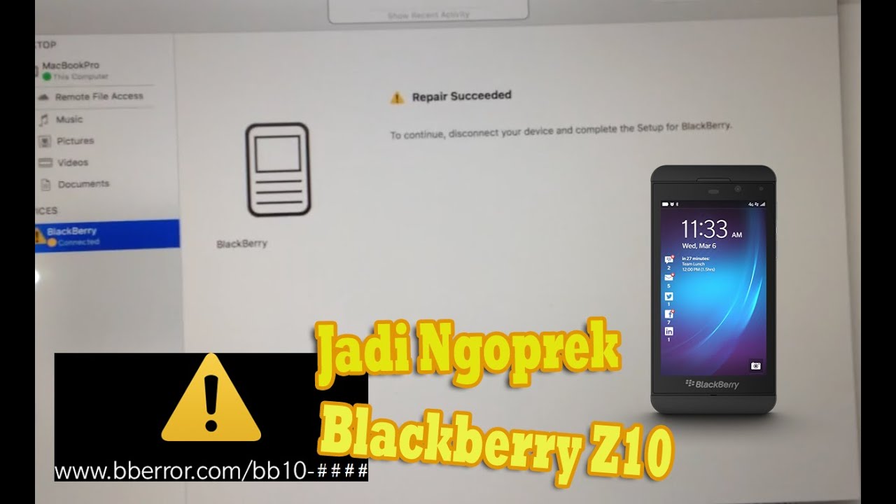 Jadi Ngoprek - Benerin BBZ10 error (bb10-0021) - YouTube