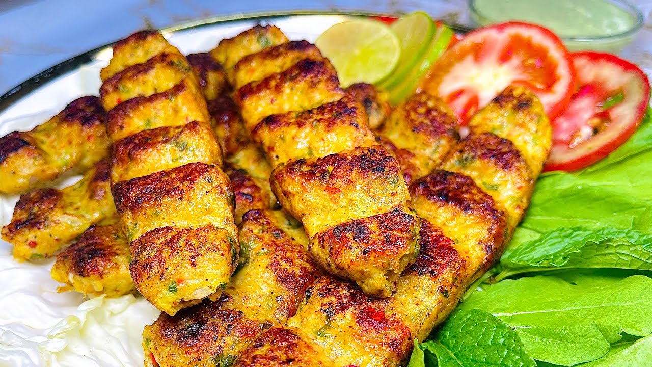 Reshmi Kabab Recipe | Chicken Reshmi Kabab | ریشمی کباب | Misbah’s Kitchen - YouTube