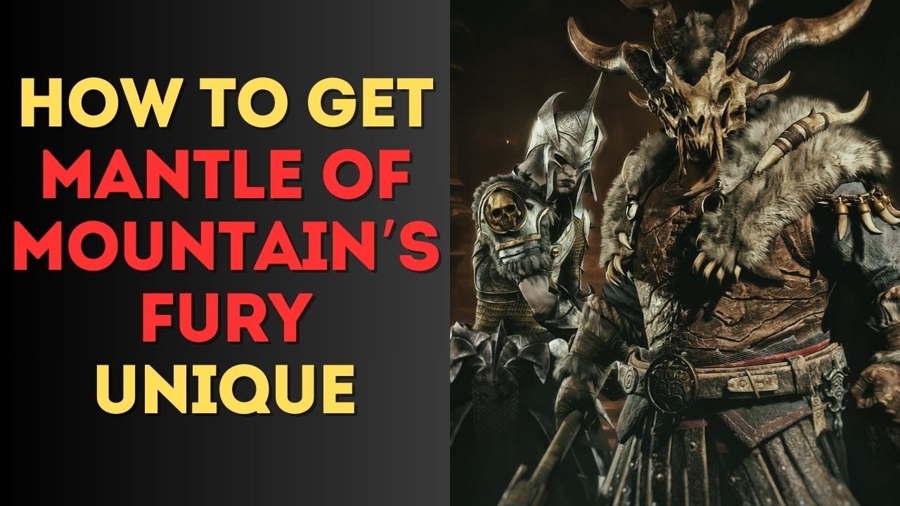 How to Get Mantle of Mountain’s Fury Unique in Diablo 4 - YouTube