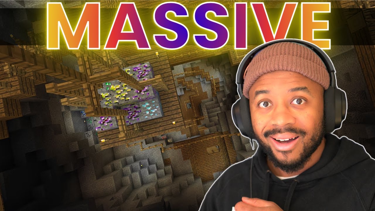 I discovered my First MASSIVE Cave in Minecraft! | Minecraft First ...