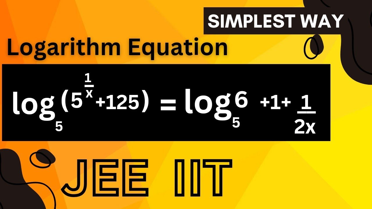 log((5^(1/x)+125)=log6 +1+(1/x) solve x - YouTube