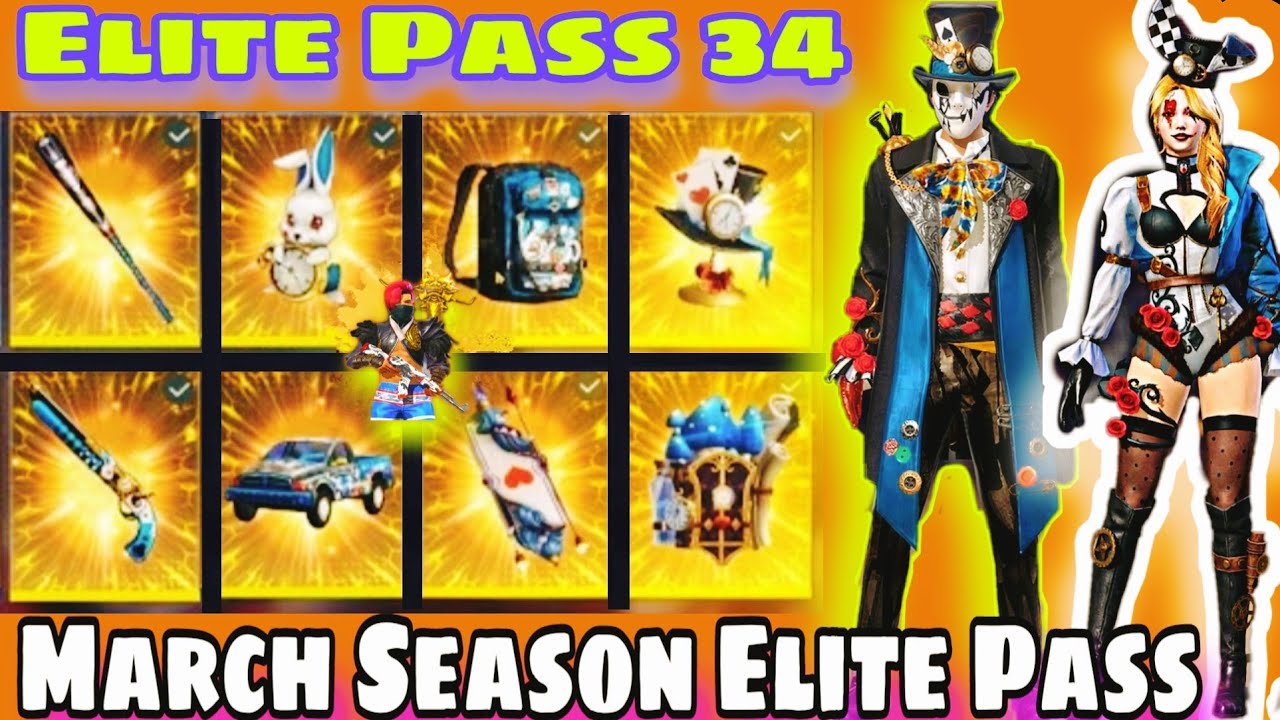 Elite Pass Season 34 Full Review || March Season Elite Pass Kesa Hai ...