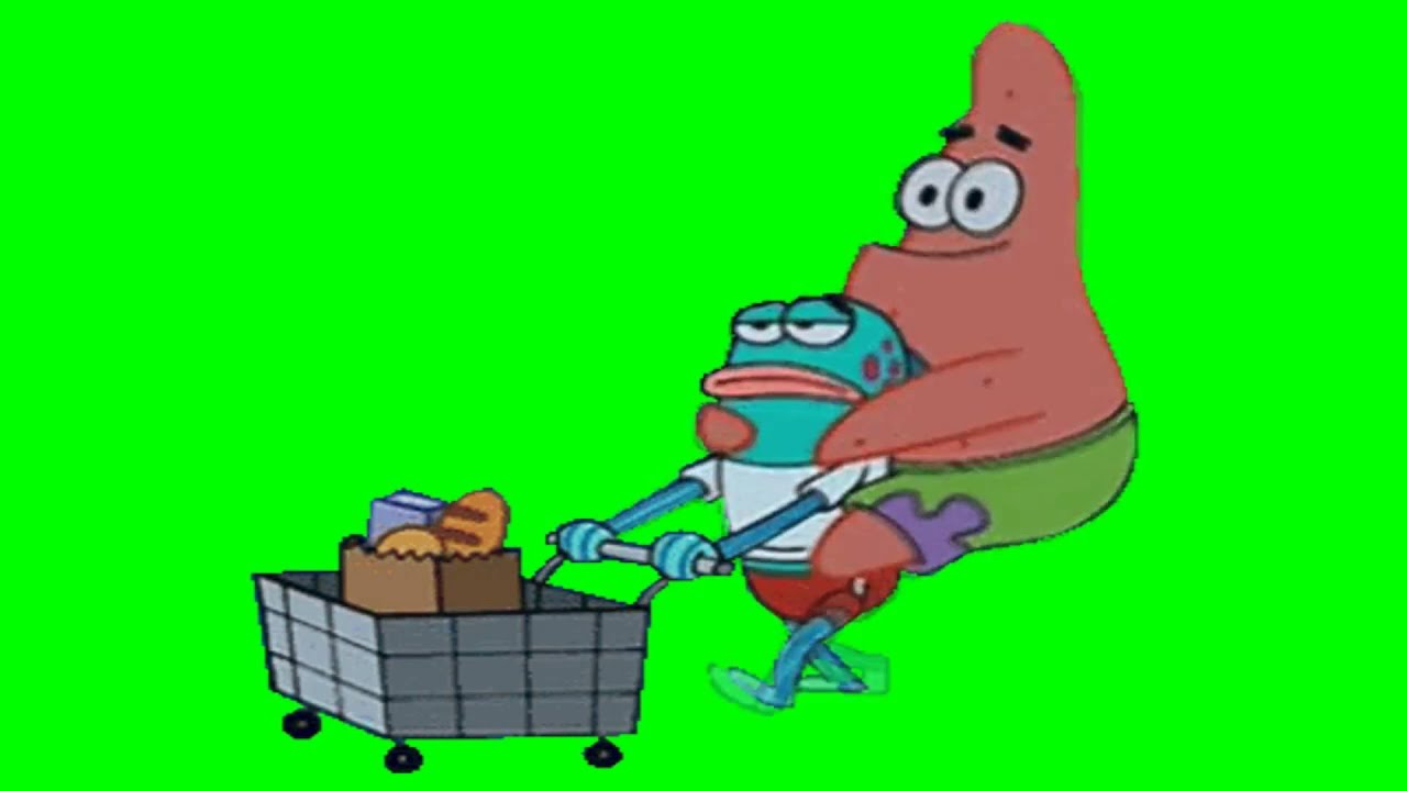 Green Screen: Patrick Piggyback (Spongebob) - YouTube