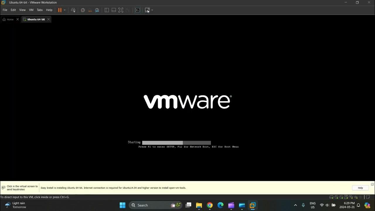 How to install Linux Ubuntu on VMware workstation Pro - YouTube