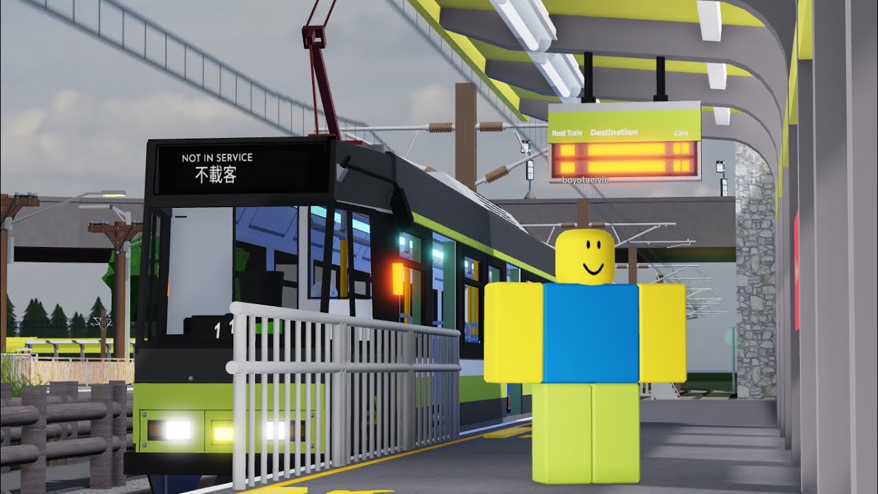 [Roblox LRT] Brand new HWTR H011 LRV Arriving Ping Shan Station - YouTube