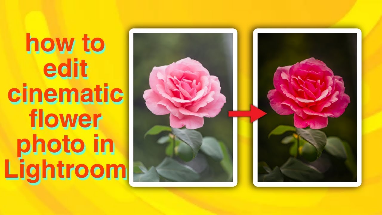 how to edit cinematic flower photo in lightroom #viral #tutorial # ...