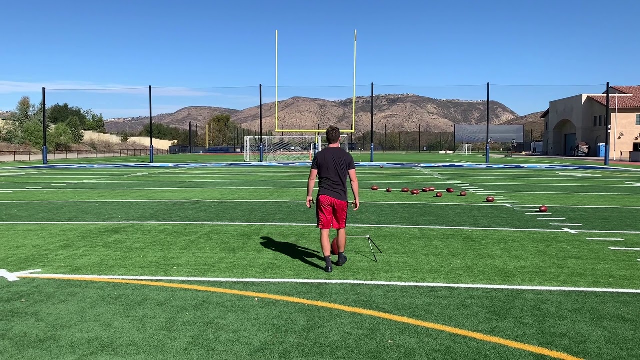 Caden Novikoff FA Kicker Private Workout 11/12/20 - YouTube