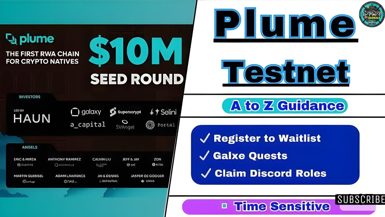 Plume Testnet Airdrop , full Guide How to join A 2 Z - YouTube
