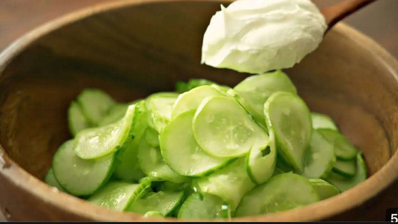Make this Cucumber Salad for Breakfast everyday ‼️It keeps your Gut ...