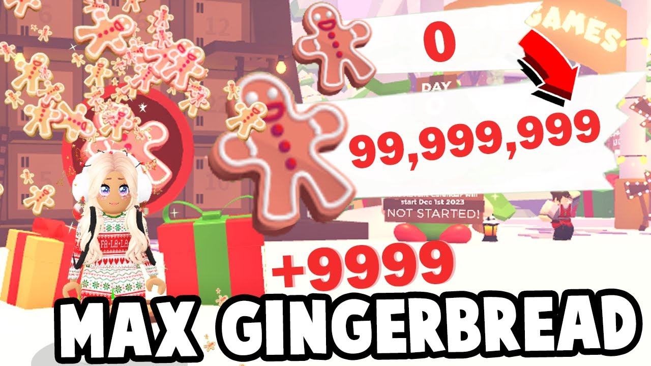 How To Get MAX GINGERBREAD in Adopt Me Winter 2023 Event! - YouTube