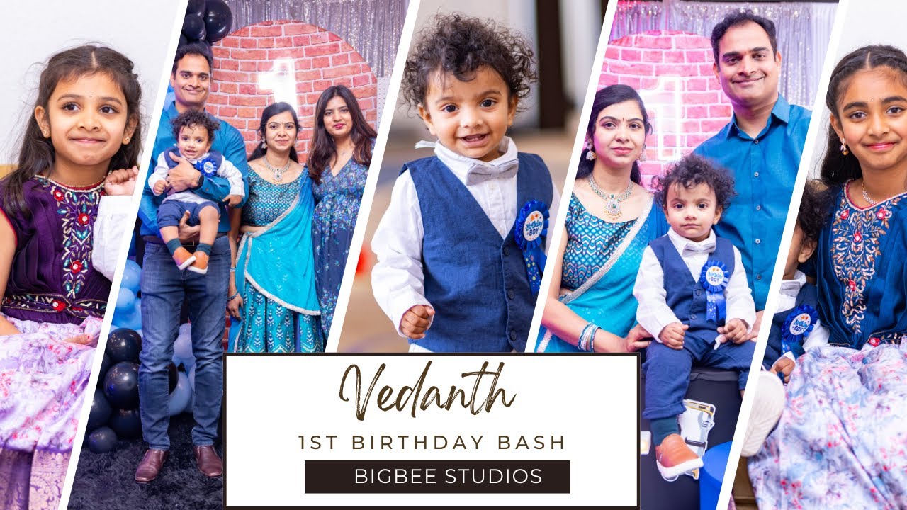 Vedanth - Turned ONE | 1st Birthday Highlights | 4K Video | - YouTube
