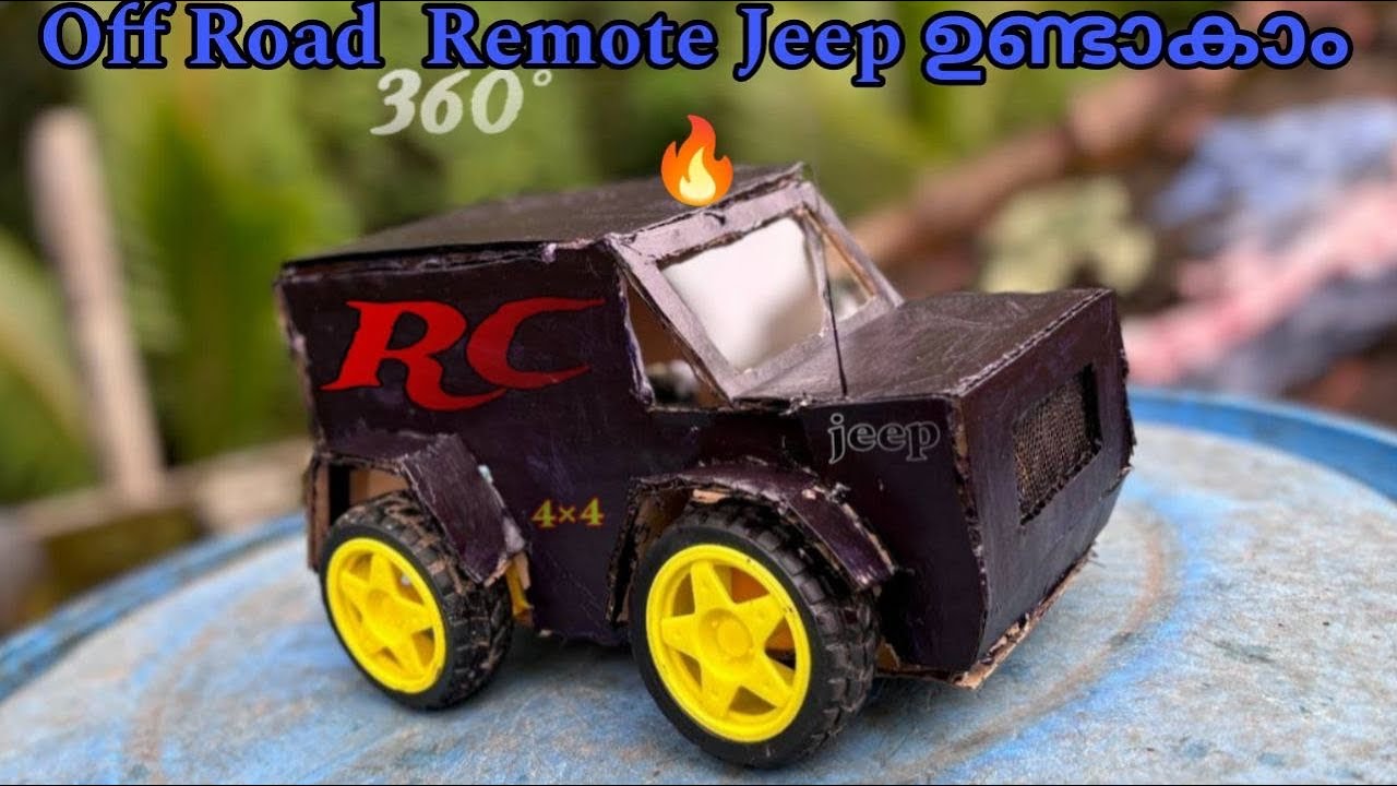 Off Road Remote Jeep ഉണ്ടാകാം | How to Make Remote car at Home - YouTube
