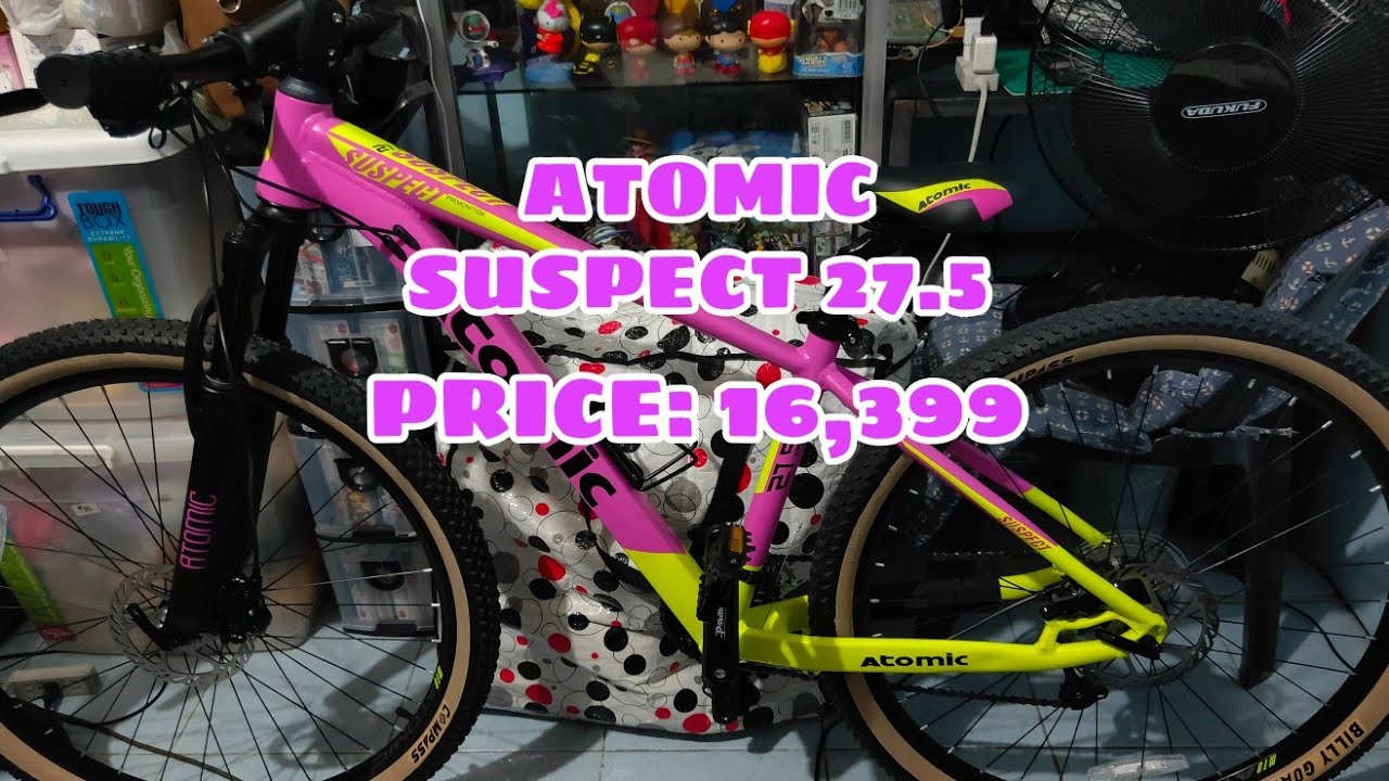 atomic suspect 27.5 mtb/pink & green - YouTube