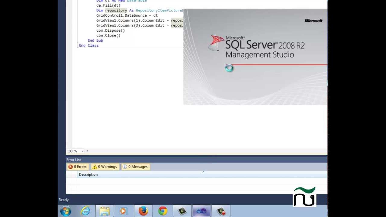 Binding SQL Server Database To GridControl Devexpress VB.NET Tutorials - YouTube
