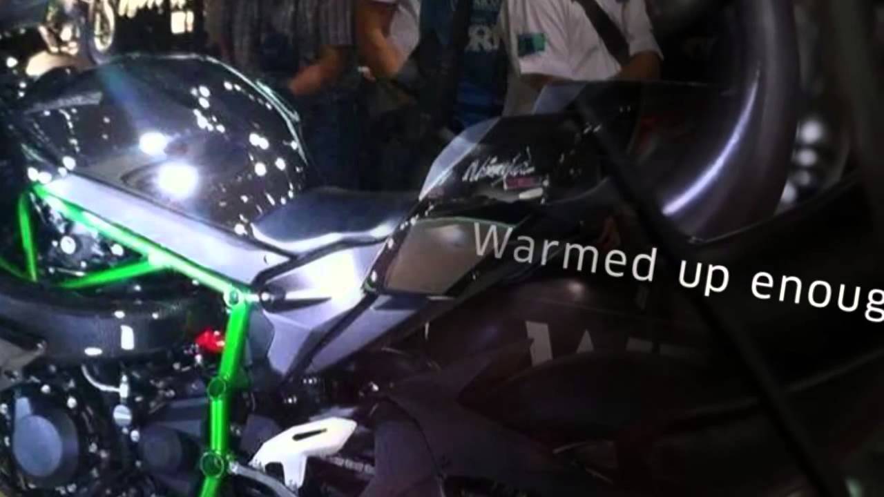 Launching Kawasaki Ninja H2R power 300 HP Intermot FULL HD - YouTube