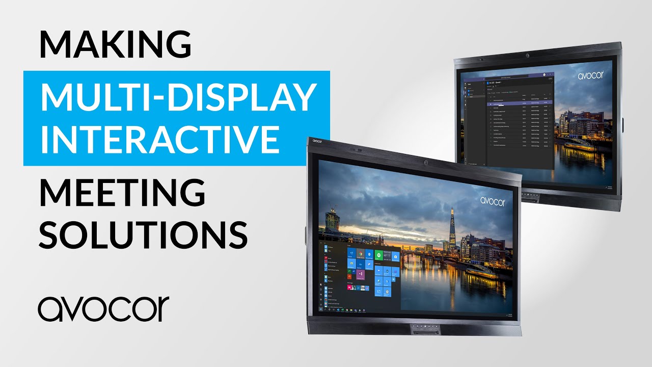 Tech tips - How to set up multiple Avocor interactive displays with ...
