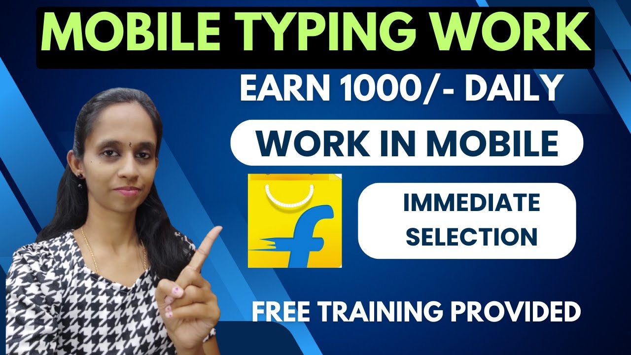 Flipkart | Mobile Typing Job | Earning App | Work From Home Job |Online ...