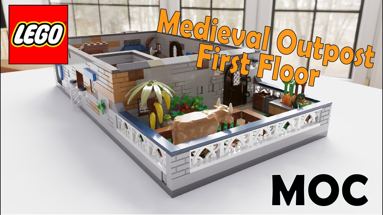 Lego MOC - Medieval Outpost First Floor (part-2)- Digital Speed Build ...