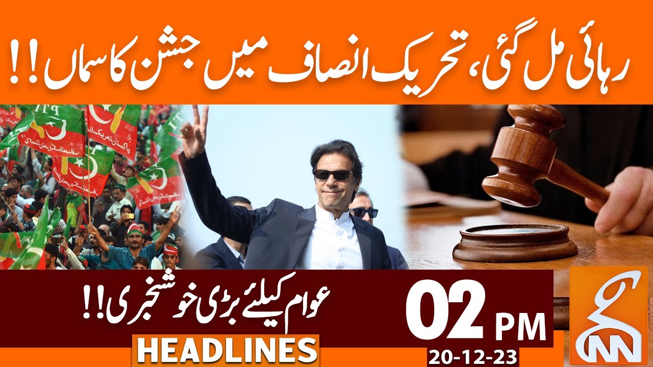 Watch: Good News for PTI | News Headlines | 02 PM | 20 December 2023 | GNN