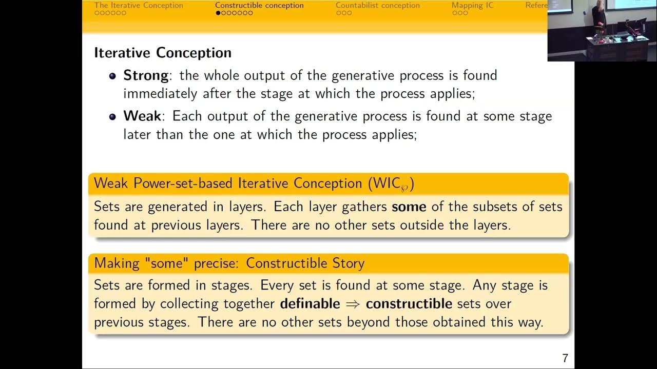 Davide Sutto Axiomatizing the Weak Iterative Conception of Set - YouTube