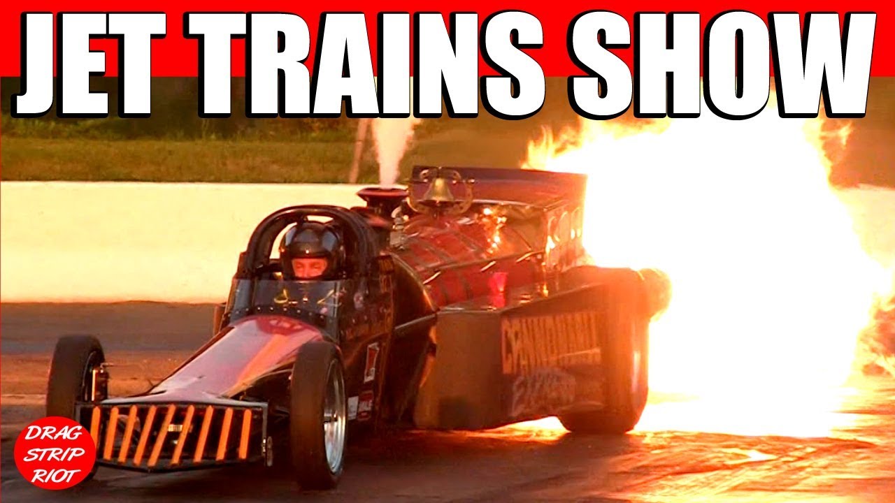 Jet Trains Drag Racing Night Of Fire - YouTube