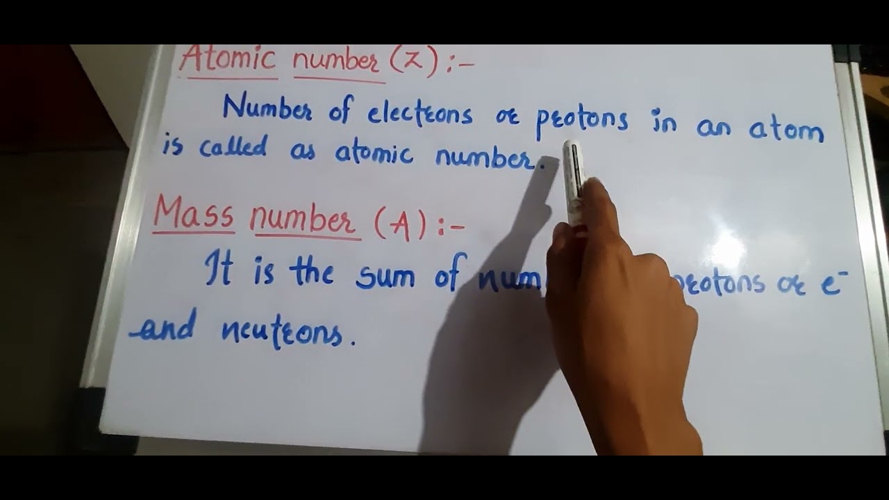 Atomic number and mass number explanation....#chemistry #viralvideo # ...