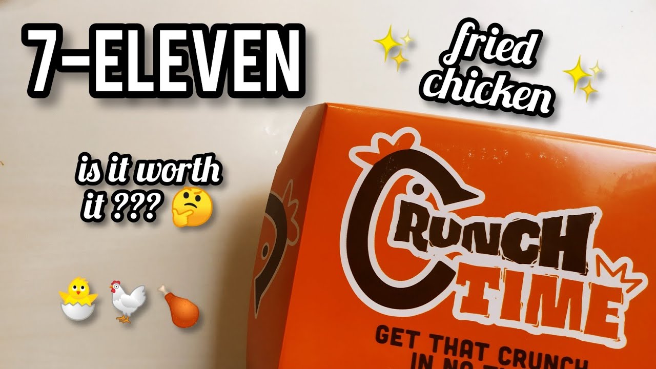 Eating 7-Eleven Crunch Time Fried Chicken | laudclaud - YouTube